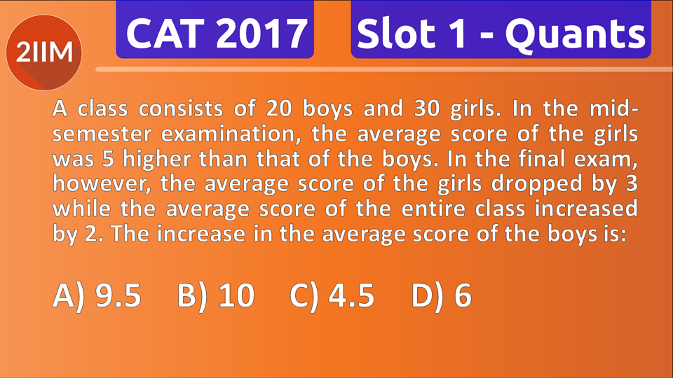 CAT 2017 Question Paper- Mixtures and Alligations, 2IIM CAT 2024 CAT Online Preparation, Online ...