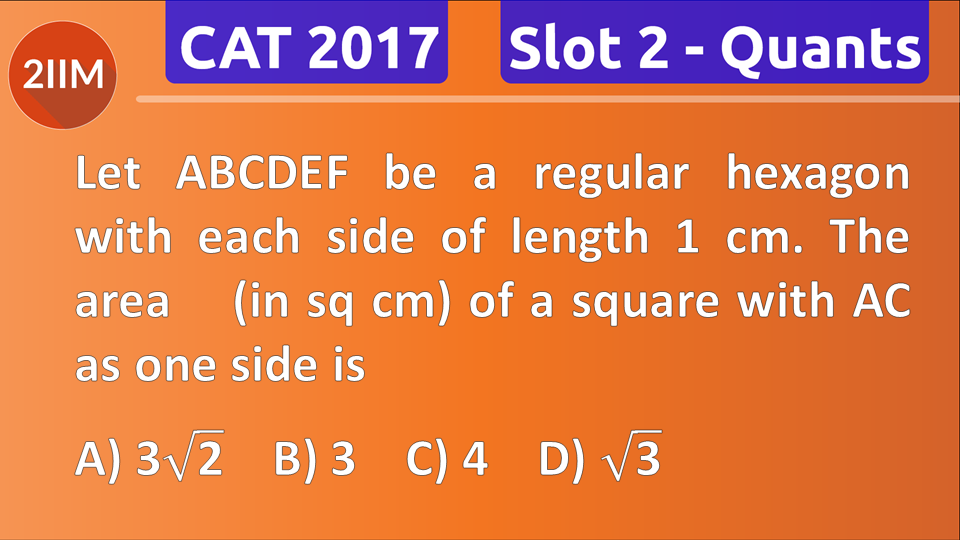 CAT Question Paper- Geometry, CAT 2024 CAT Classes online, Online ...