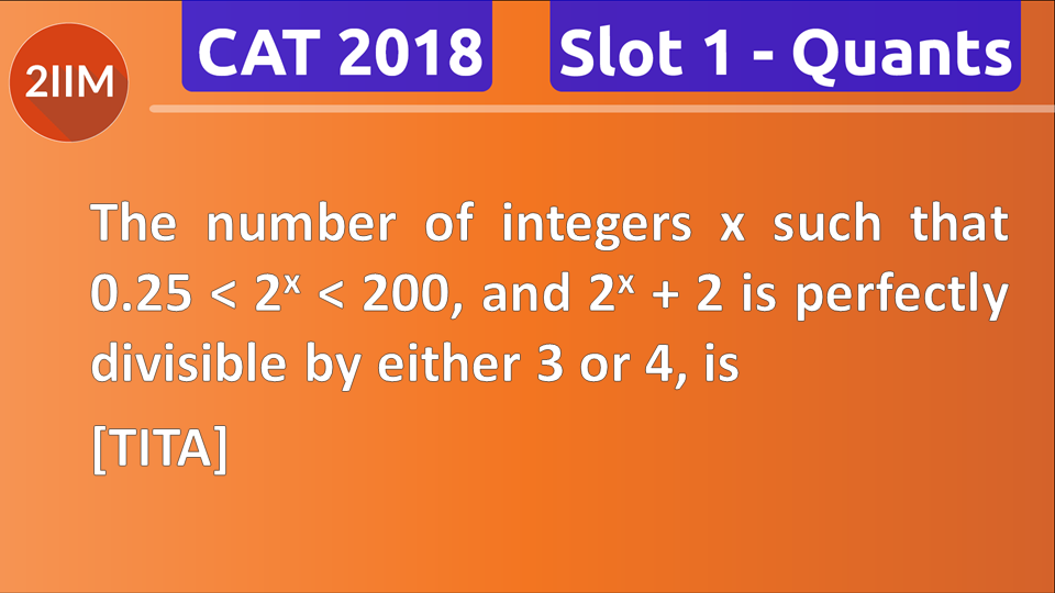 CAT Previous Year Paper - Number Theory, 2IIM CAT 2024 online CAT ...