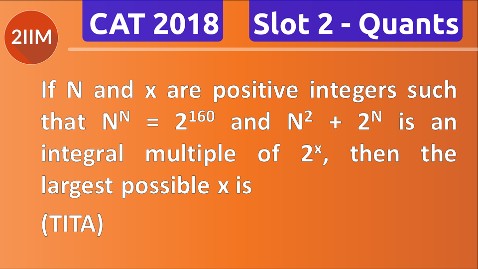 CAT 2018 Question Paper Quants Slot 2 - CAT Number Theory Questions ...