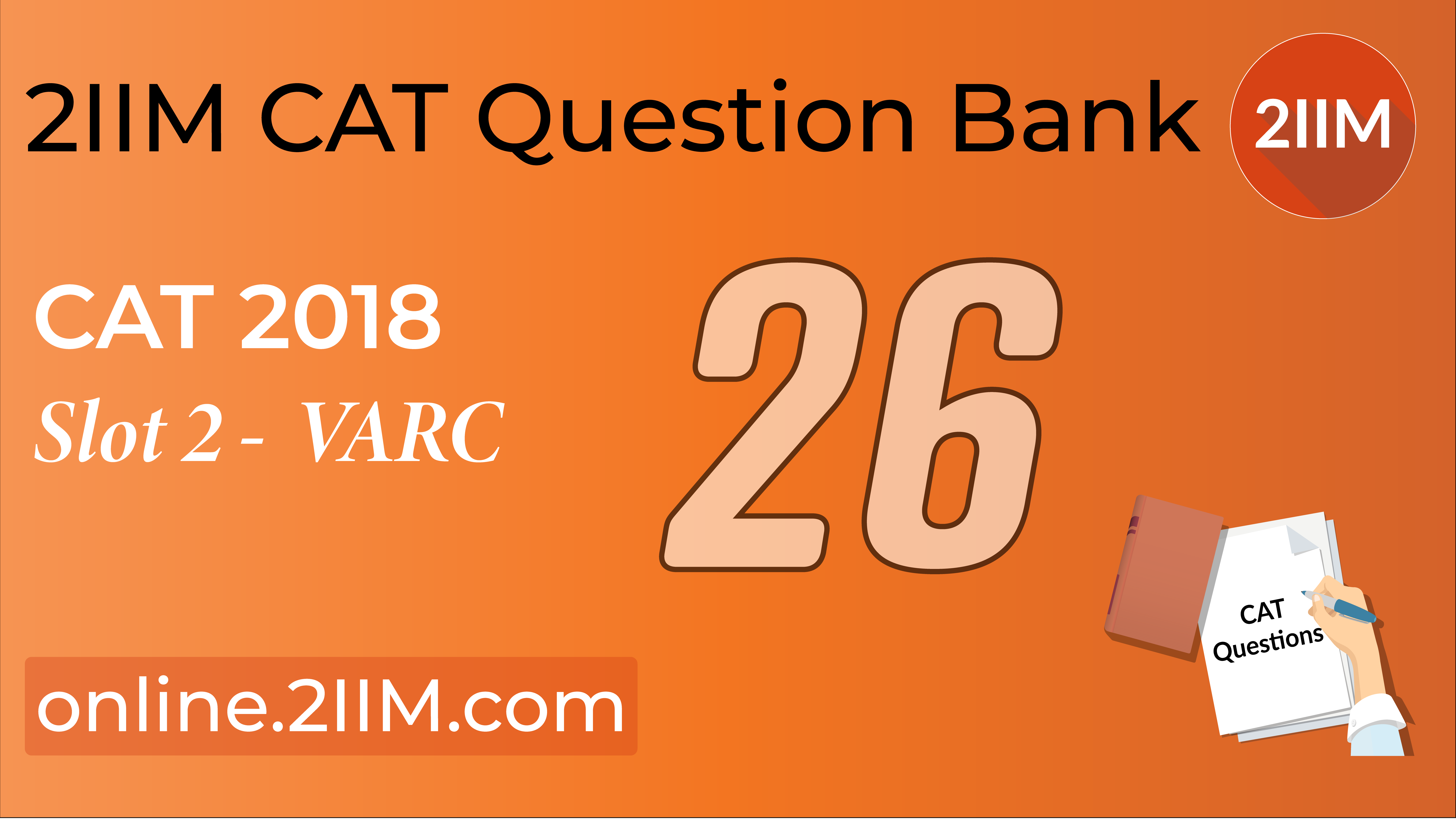 CAT Question Paper- VARC, 2IIM CAT 2024 online CAT classes, CAT ...