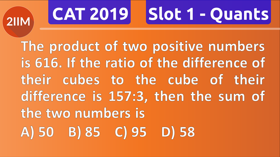 CAT 2019 Question paper - Algebra, 2IIM CAT 2024 online preparation for ...