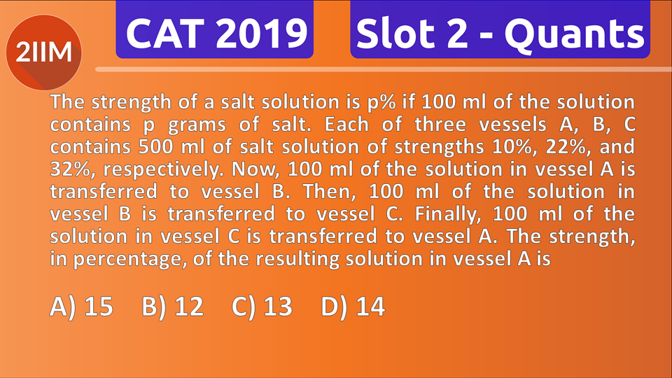CAT 2019 Question Paper - Quants Slot 2, 2IIM CAT 2024 Coaching in ...