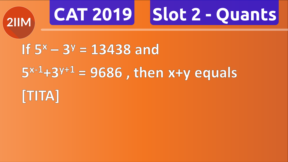 CAT Question Paper 2019 - Quants, 2IIM CAT 2024 Online Classes, CAT ...