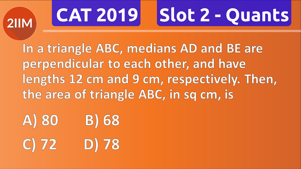 CAT Previous Year Paper 2019- Quants, 2IIM CAT 2024 Online Preparation ...