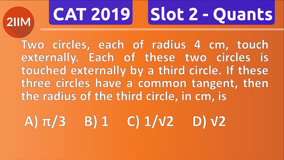 CAT Previous Year Paper 2019 Slot 2 - Quants, 2IIM CAT 2024 Online ...