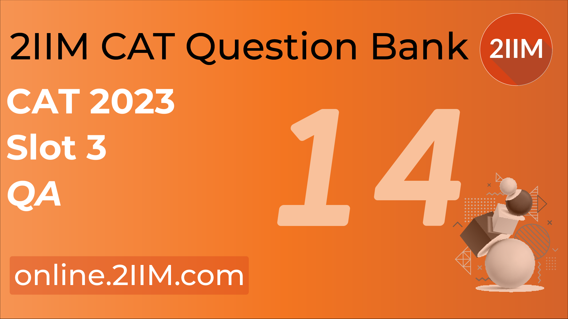 CAT 2023 Question Paper - Quant, 2IIM CAT 2024 Online Preparation for ...