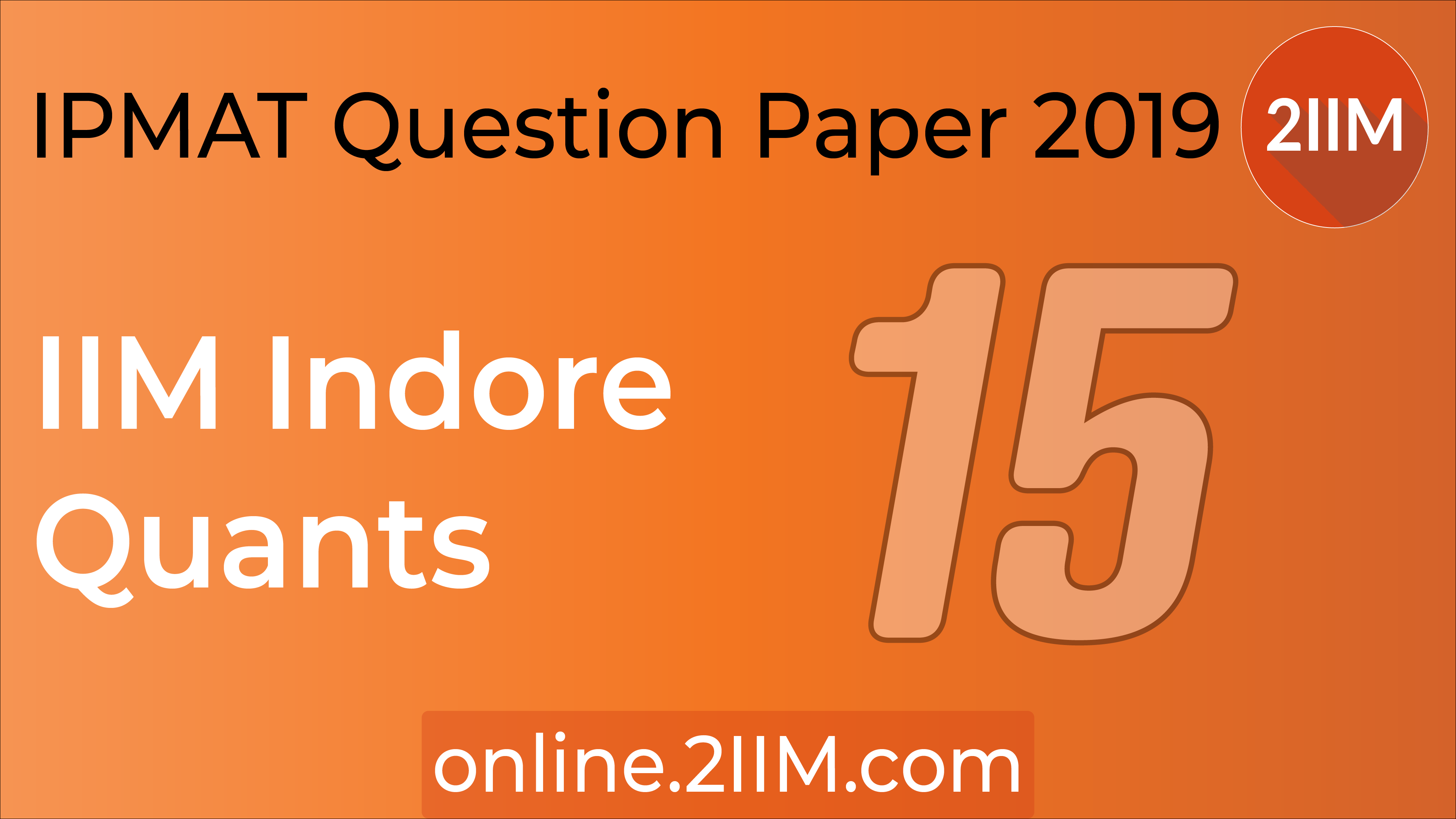 IPMAT Question Paper - Indore | IPM Indore | IPMAT CAT 2024 | IPM ...