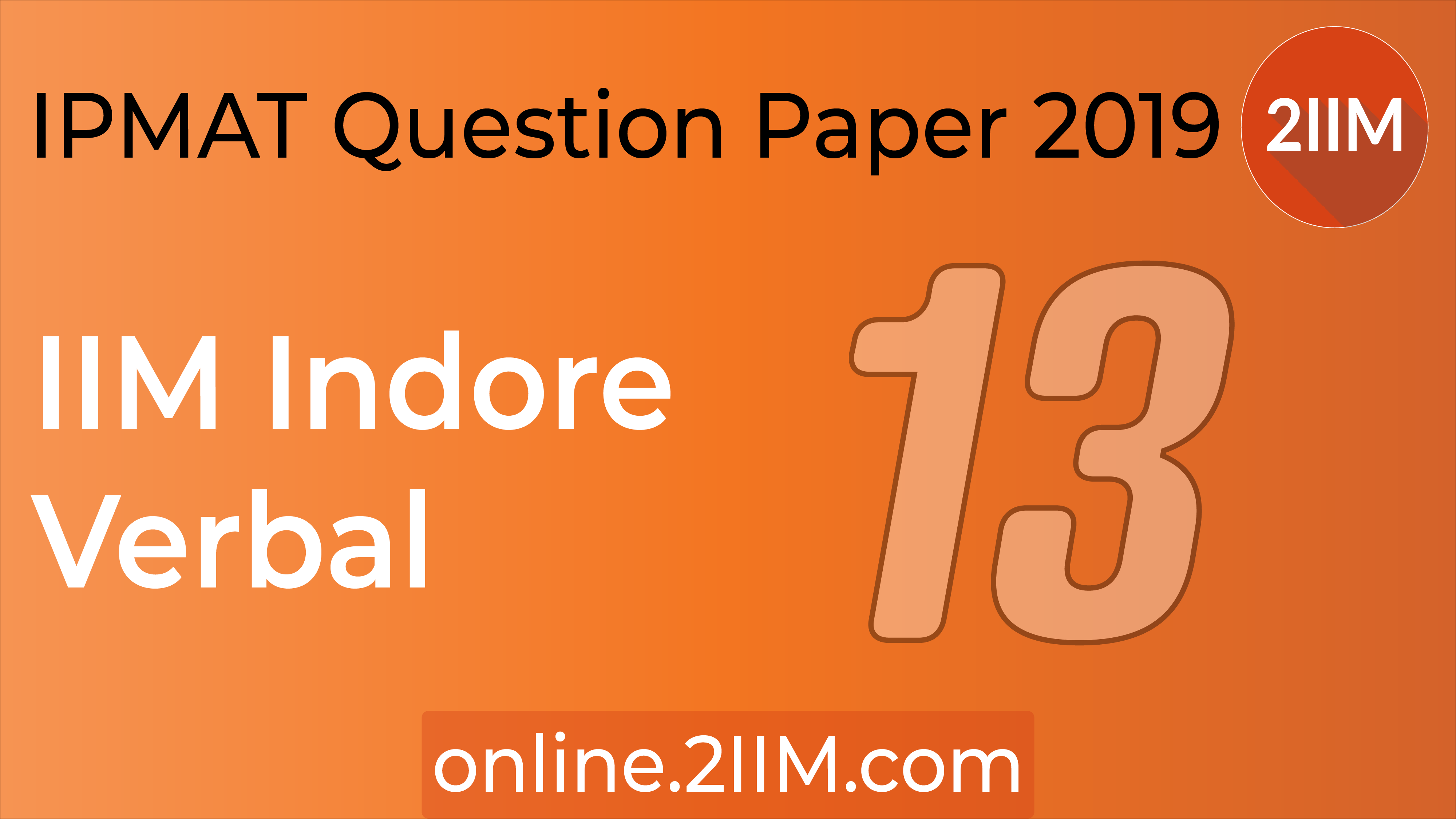 IPMAT Question Paper - Indore | IPM Indore | IPMAT CAT 2024 | IPM ...