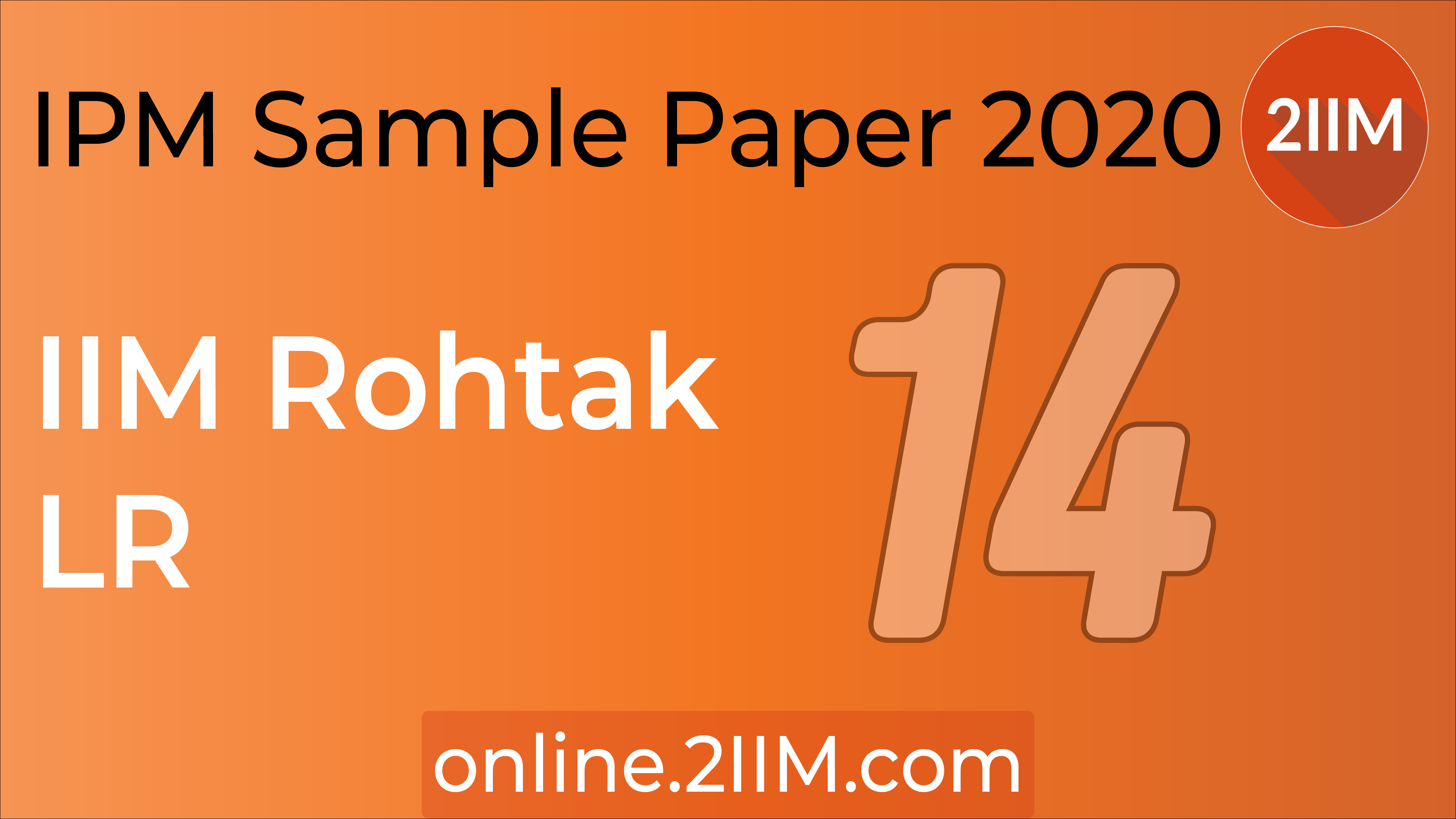 IPM Sample Paper - Logical Reasoning | IPM Rohtak | IPMAT CAT 2024 ...