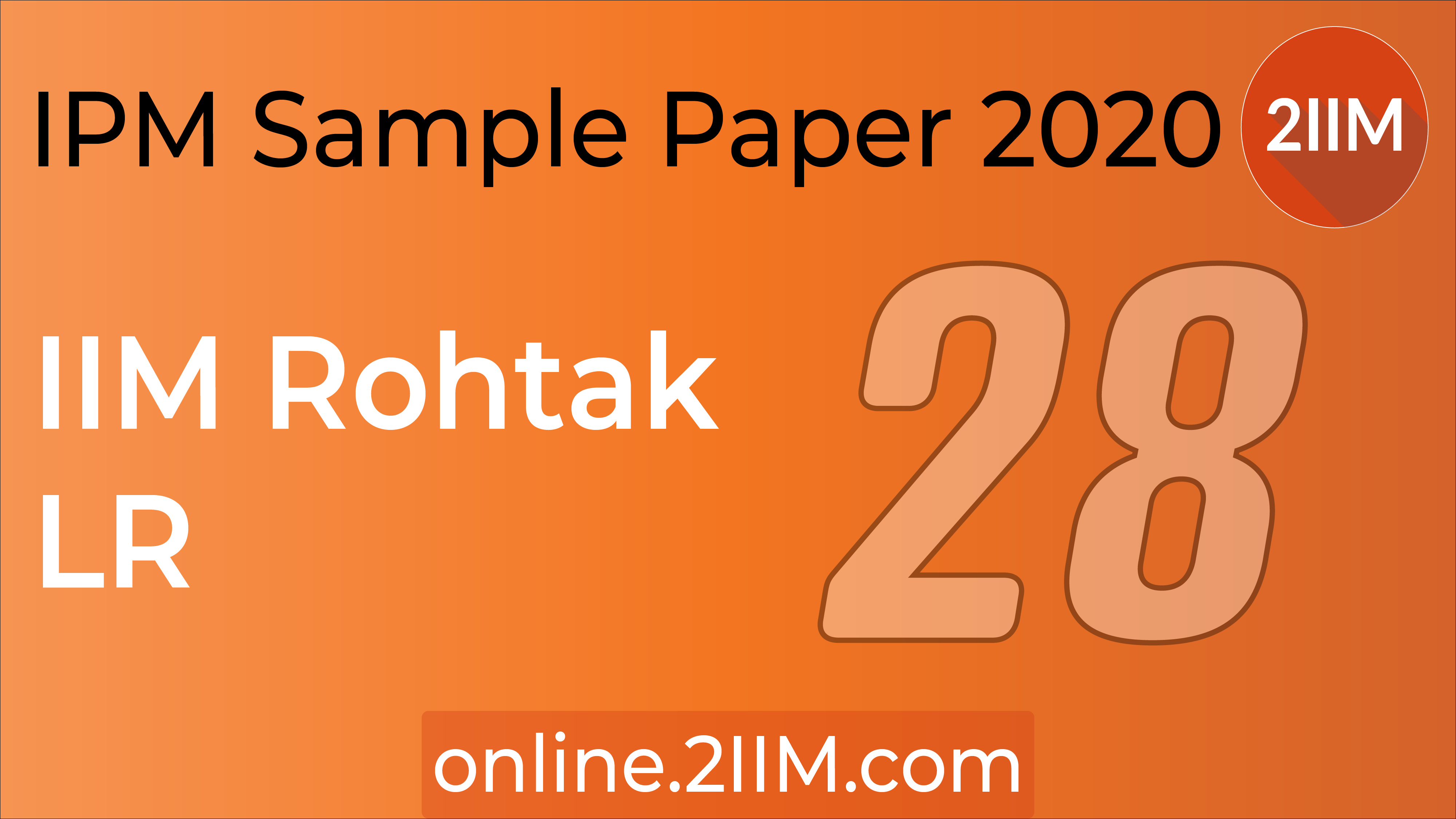 IPM Sample Paper - Logical Reasoning | IPM Rohtak | IPMAT CAT 2024 ...