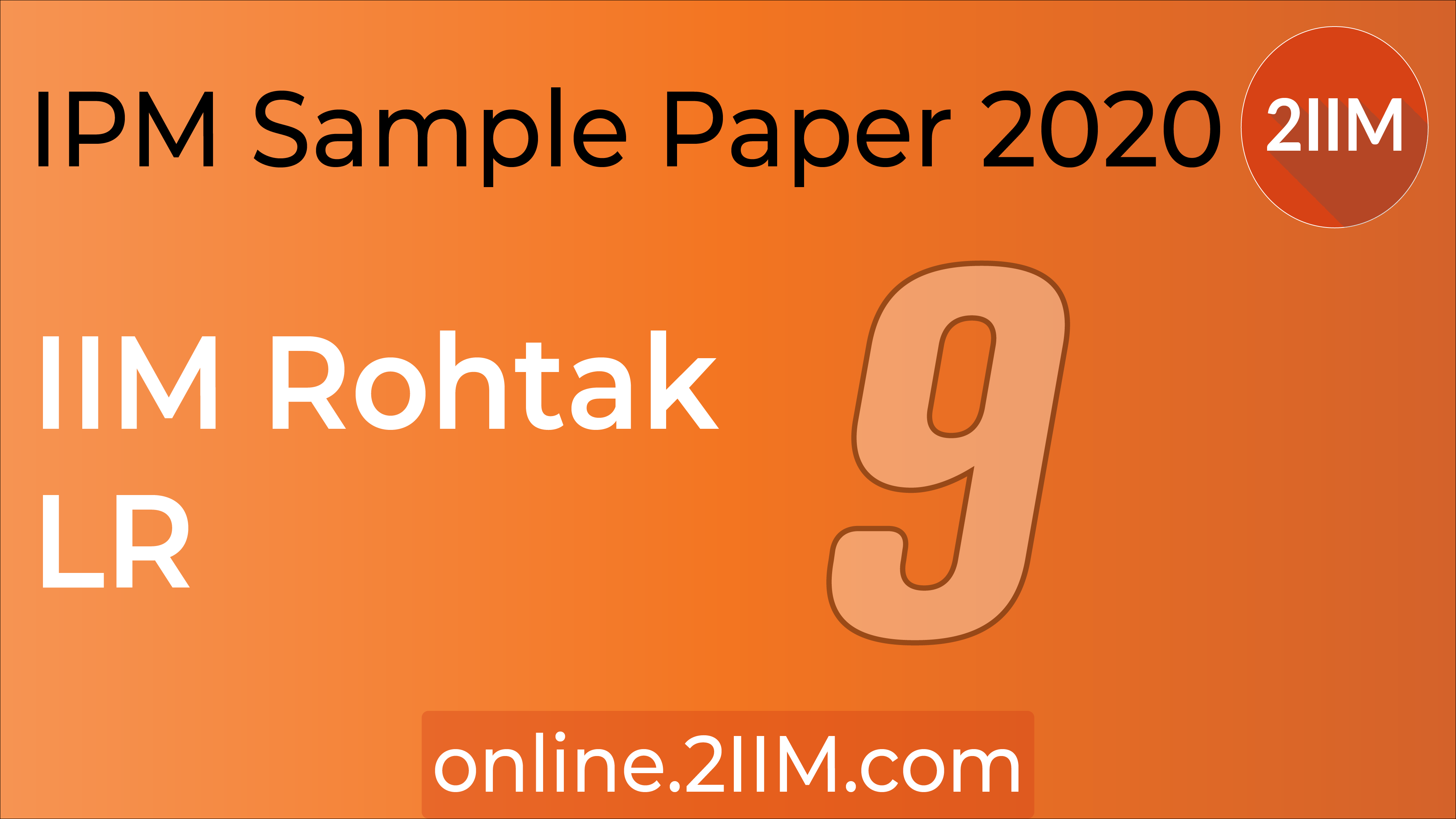 IPM Sample Paper - Logical Reasoning | IPM Rohtak | IPMAT CAT 2024 ...