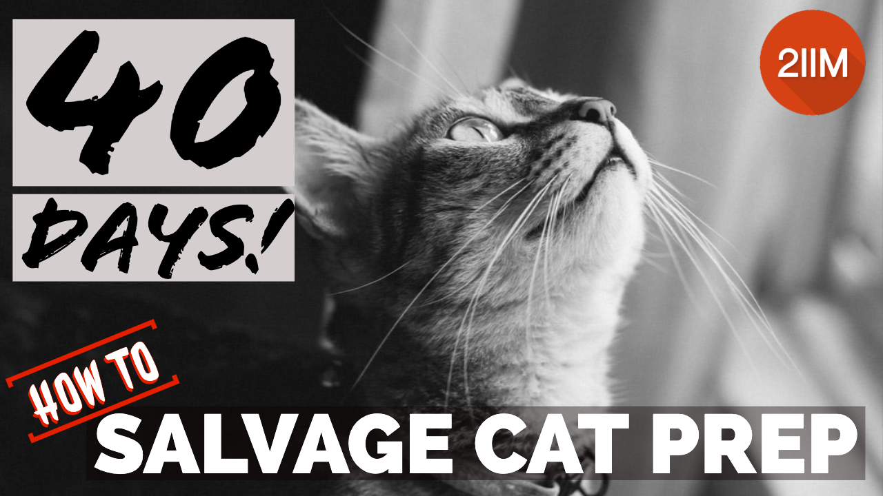 How to Salvage CAT 2019 with 40 days to go! - 2IIM CAT Preparation Blog